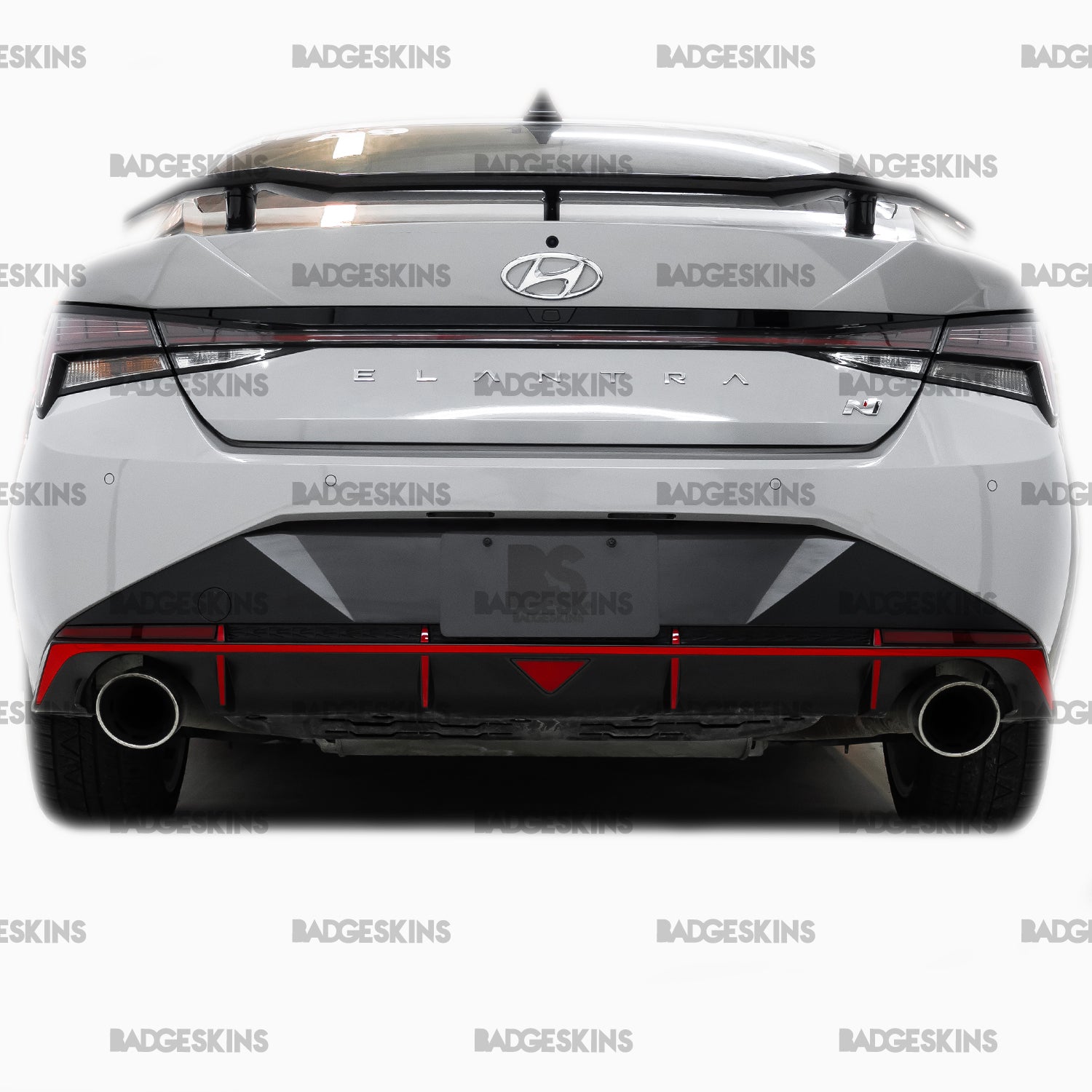 Hyundai - 7th Gen - Elantra N - Rear Bumper Diffuser Accent Overlay ...