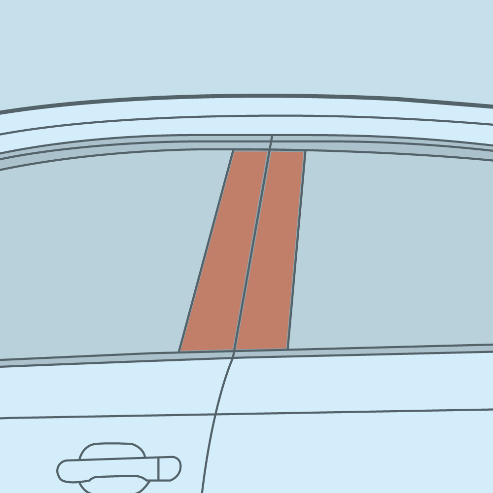 Audi - 8V - A3/S3/RS3 - B & C-Pillar PPF Kit – Badgeskins