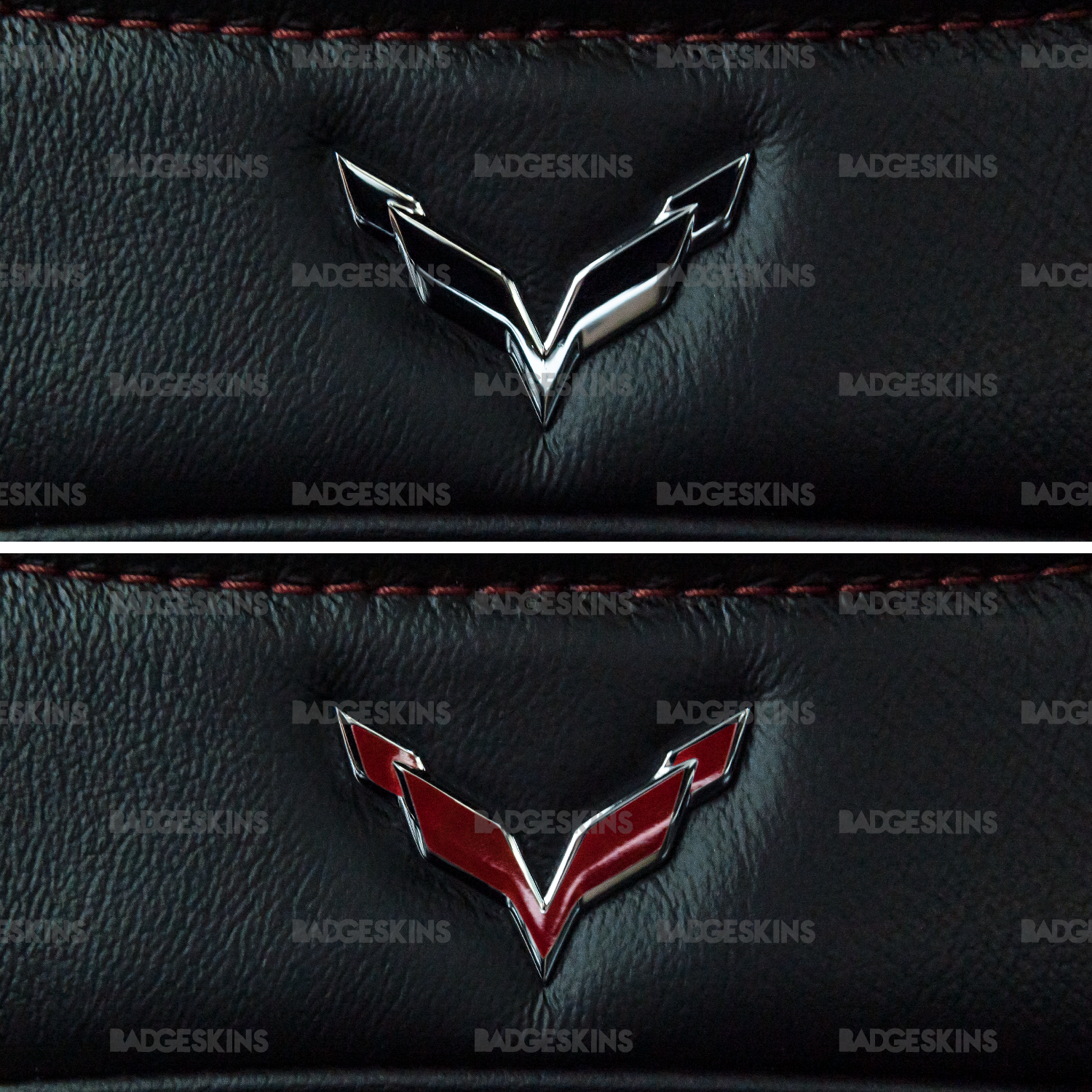 Chevrolet - C7 - Corvette - Seat Corvette Badge Overlay – Badgeskins