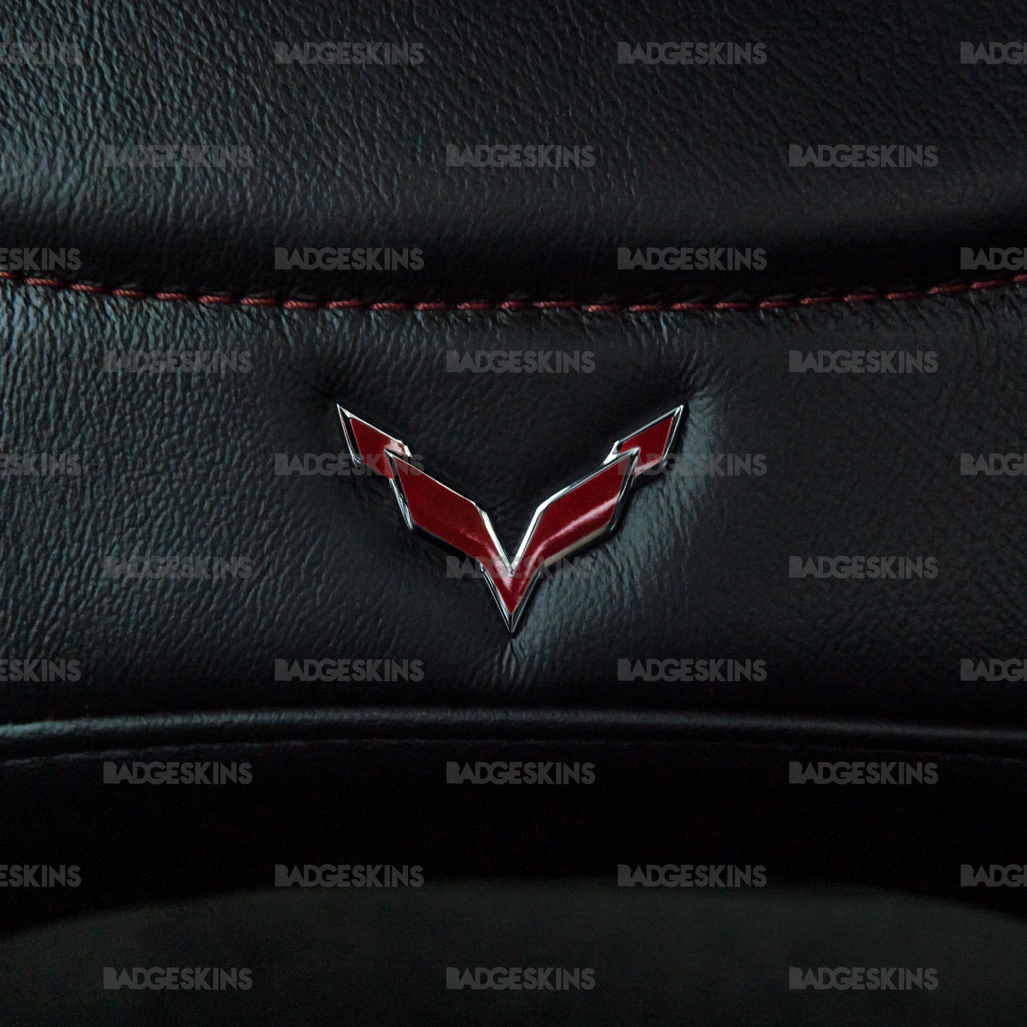 Chevrolet - C7 - Corvette - Seat Corvette Badge Overlay – Badgeskins
