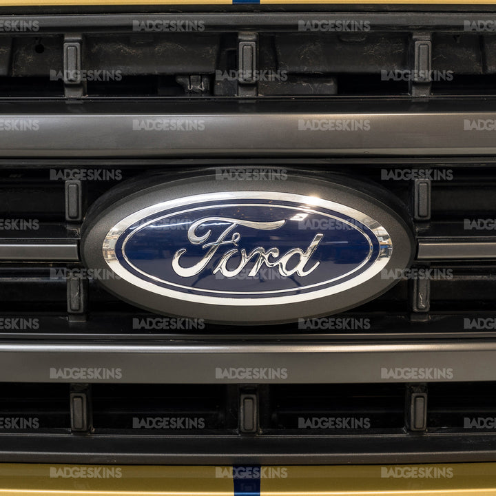 Ford - 14th Gen - F150 - Front Ford Emblem Overlay – Badgeskins