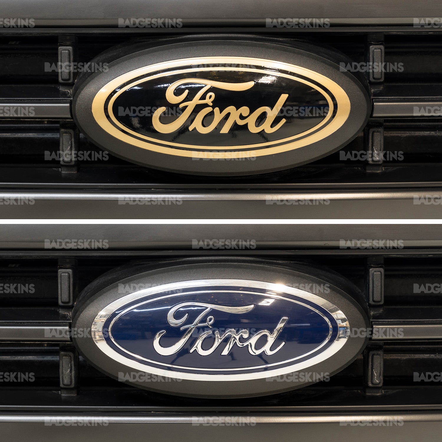 Ford - 14th Gen - F150 - Front Ford Emblem Overlay – Badgeskins