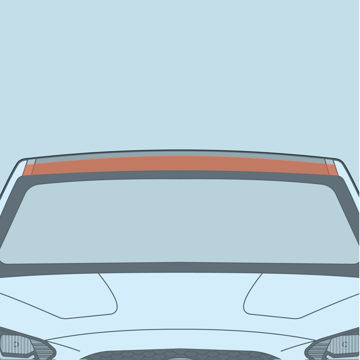 Hyundai - 2nd Gen - Veloster - Partial Roof PPF – Badgeskins