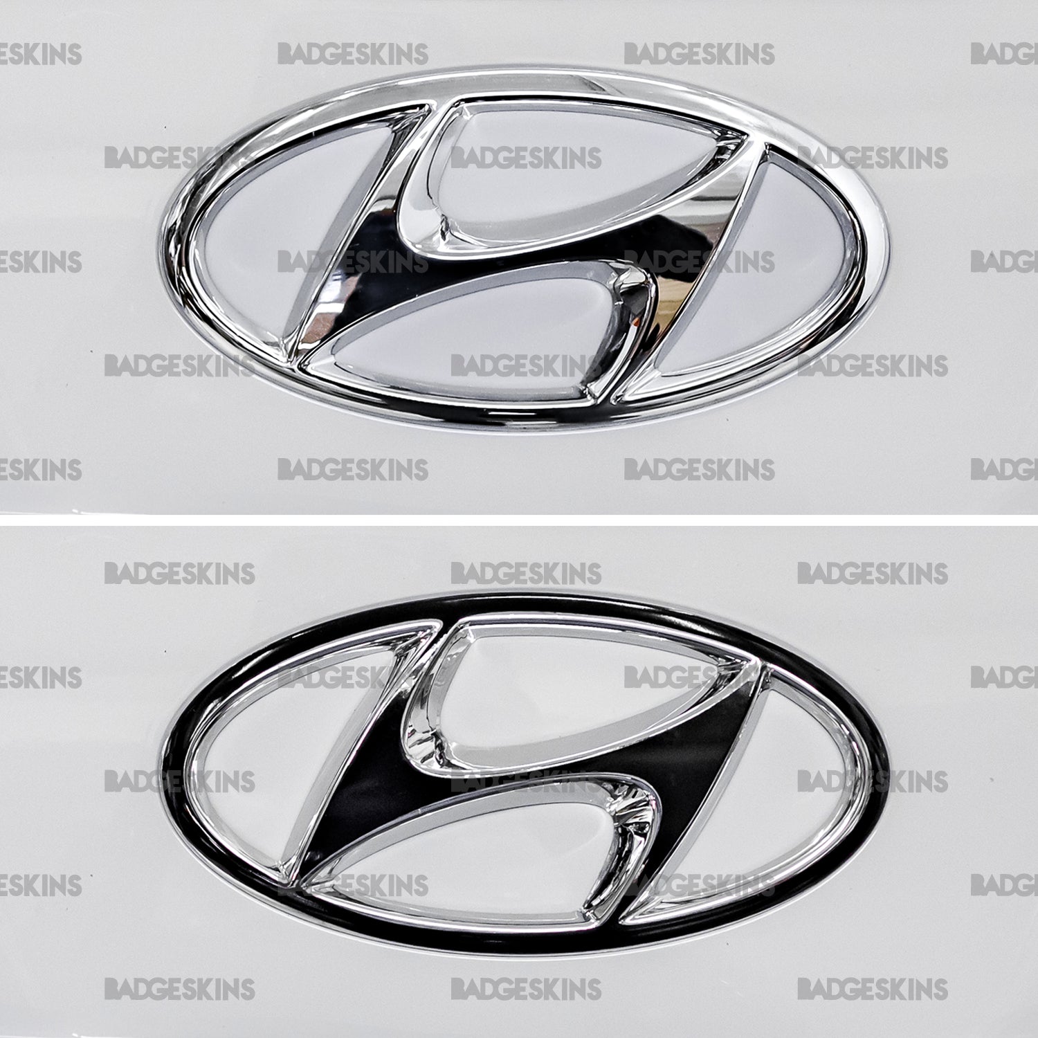 Hyundai - 7th Gen - Elantra - Front Hyundai Emblem Overlay – Badgeskins