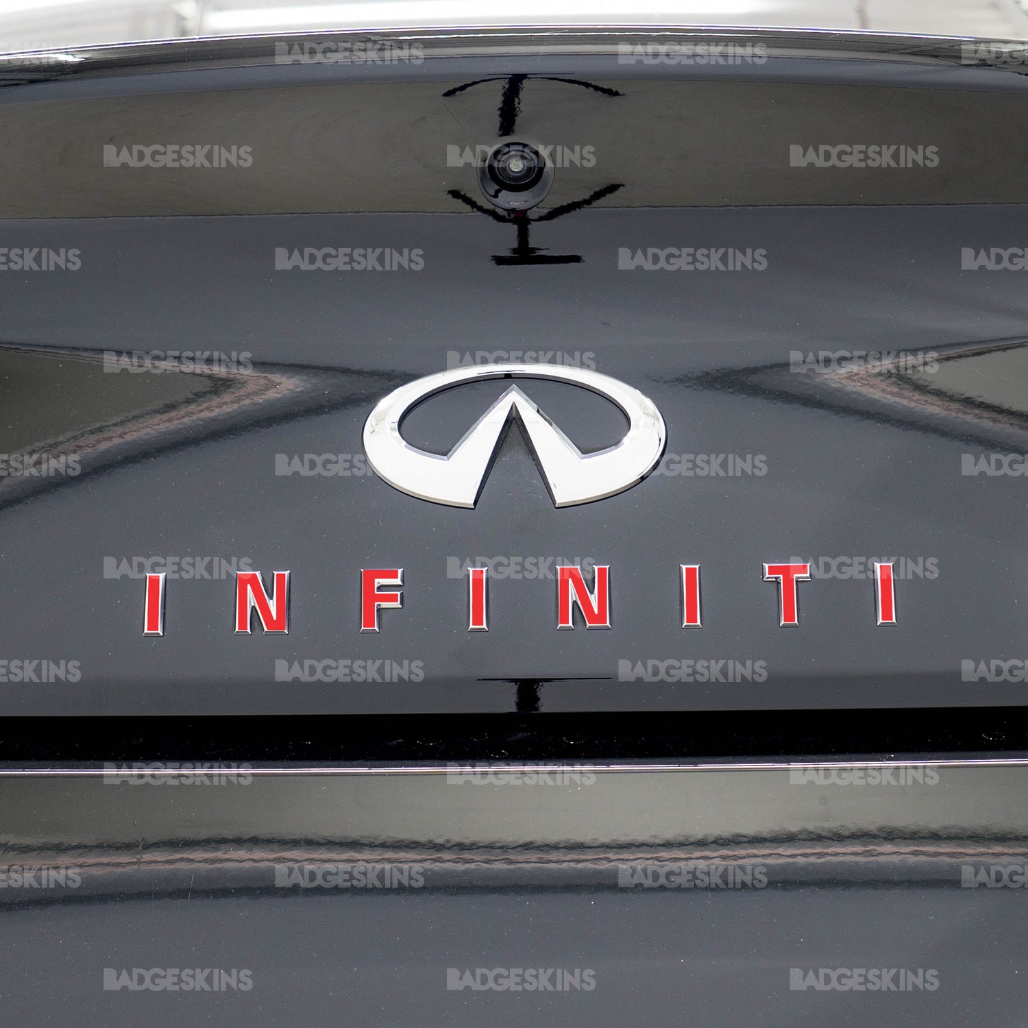 Infiniti - Q60S - Rear Infiniti Badge Overlay – Badgeskins