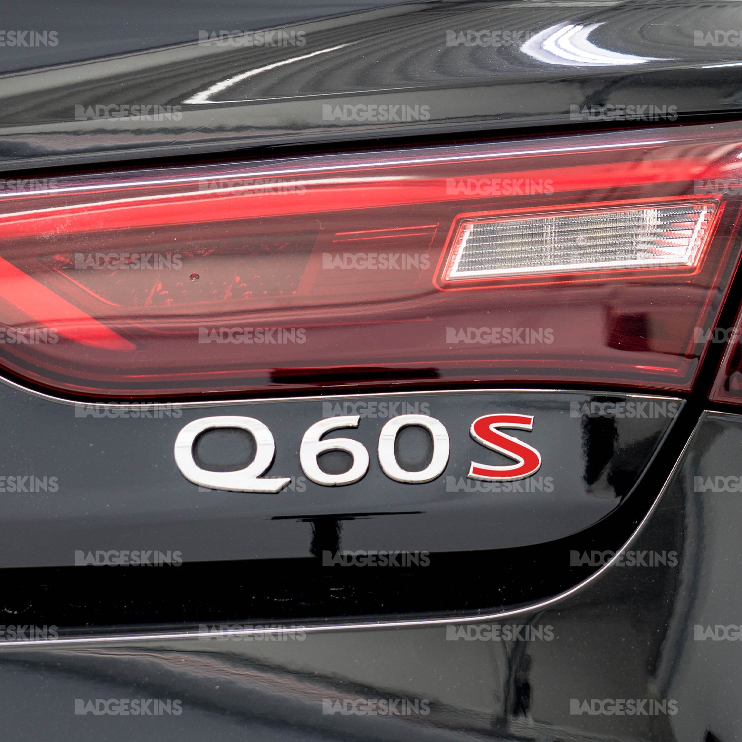 Infiniti - Q60S - Rear S Badge Inlay – Badgeskins