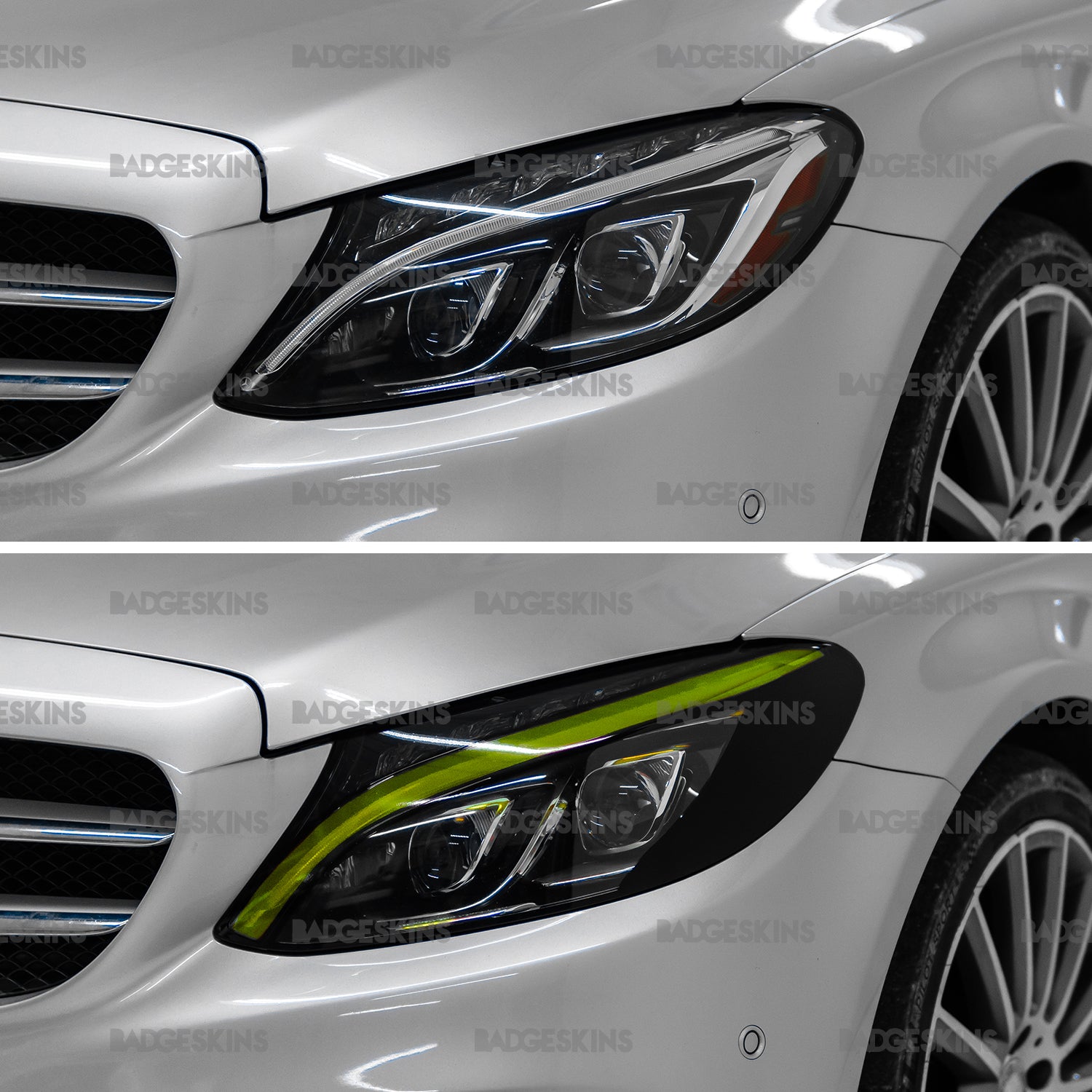 Mercedes-Benz - C300 - Headlight DRL Kit (2015 - 2018) – Badgeskins