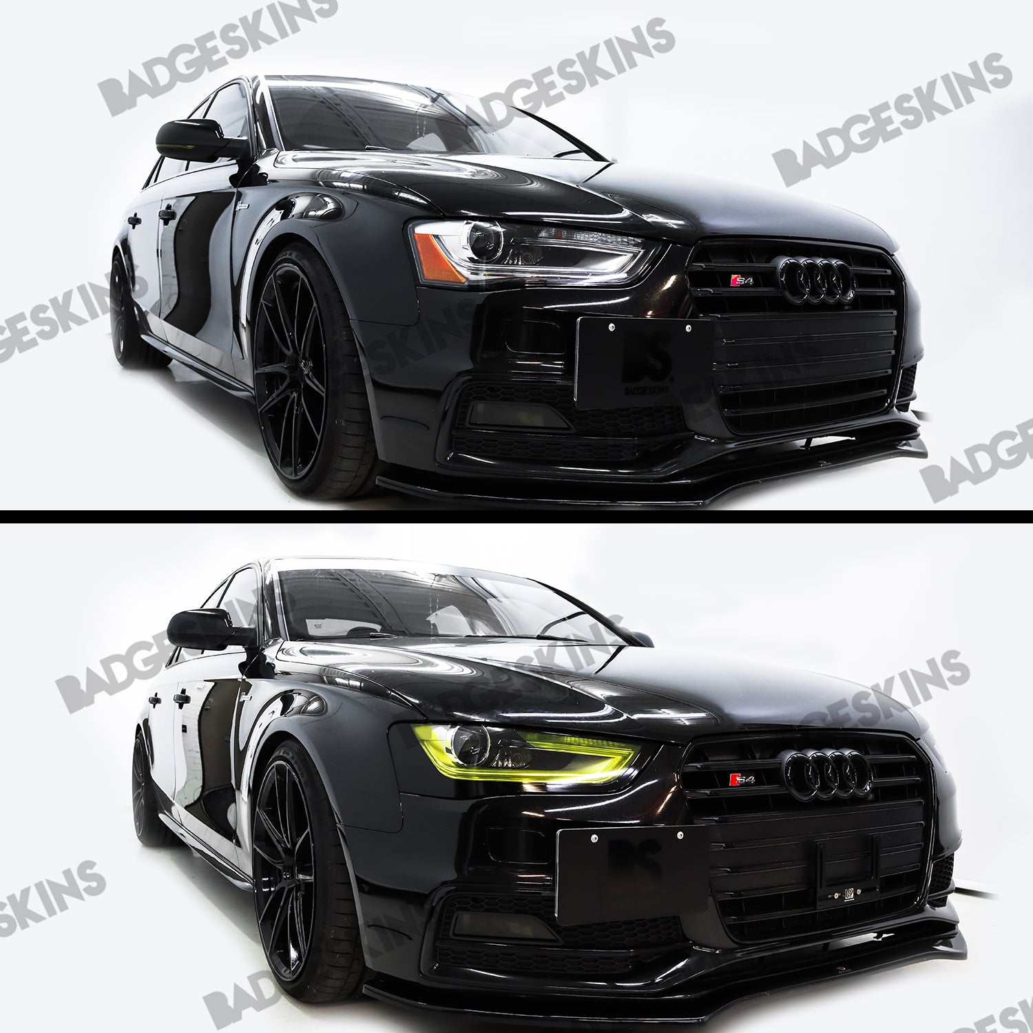 Audi - B8.5 - S4 - Head light Amber Delete & Eyelid with DRL Tint ...