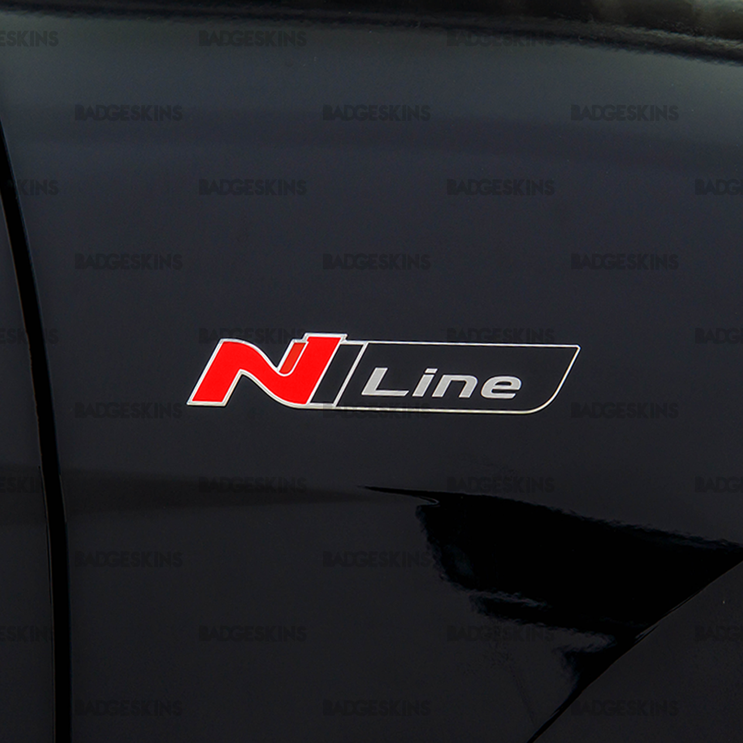 Hyundai - SX2 - Kona N Line - Fender N Line Badge Overlay – Badgeskins