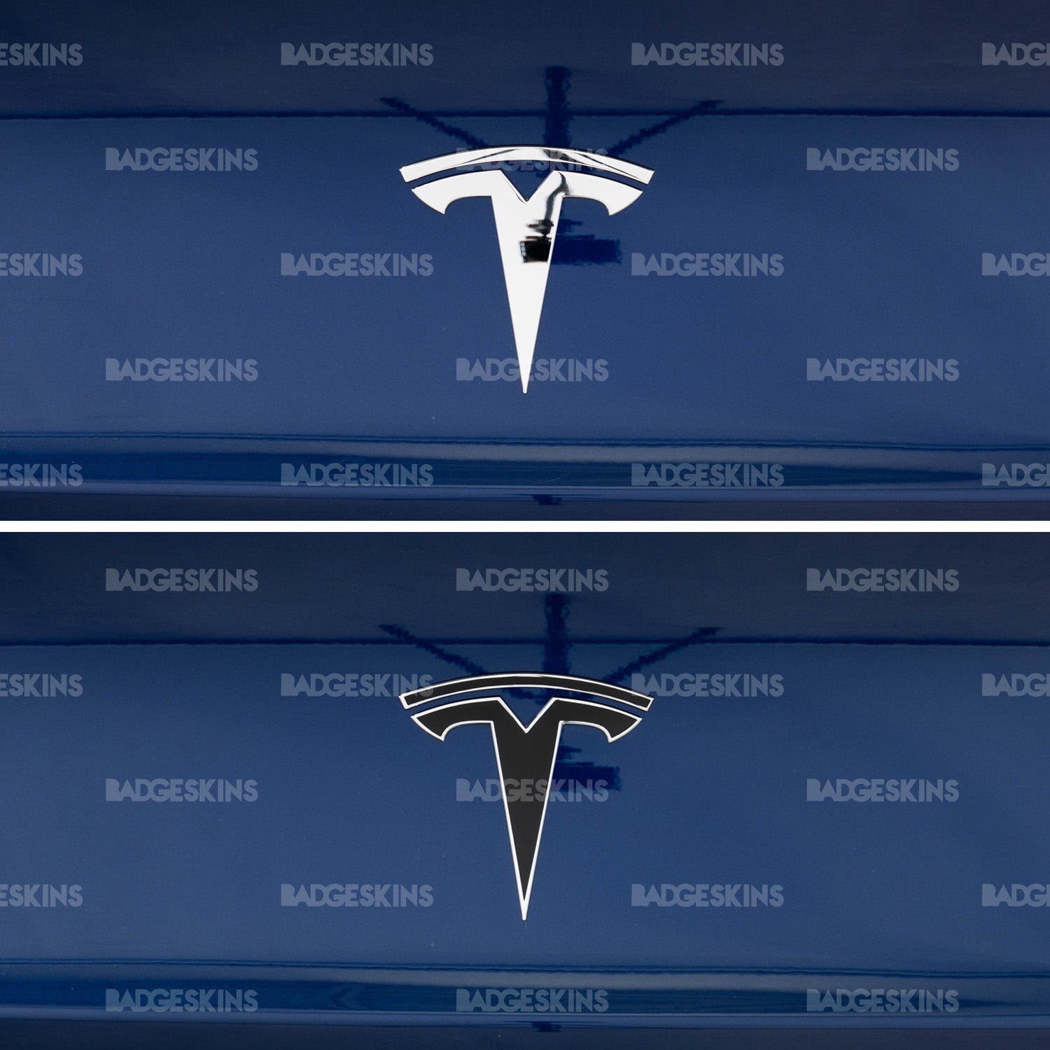 Tesla - 1st Gen - Model 3 - Tesla Emblem Overlay – Badgeskins