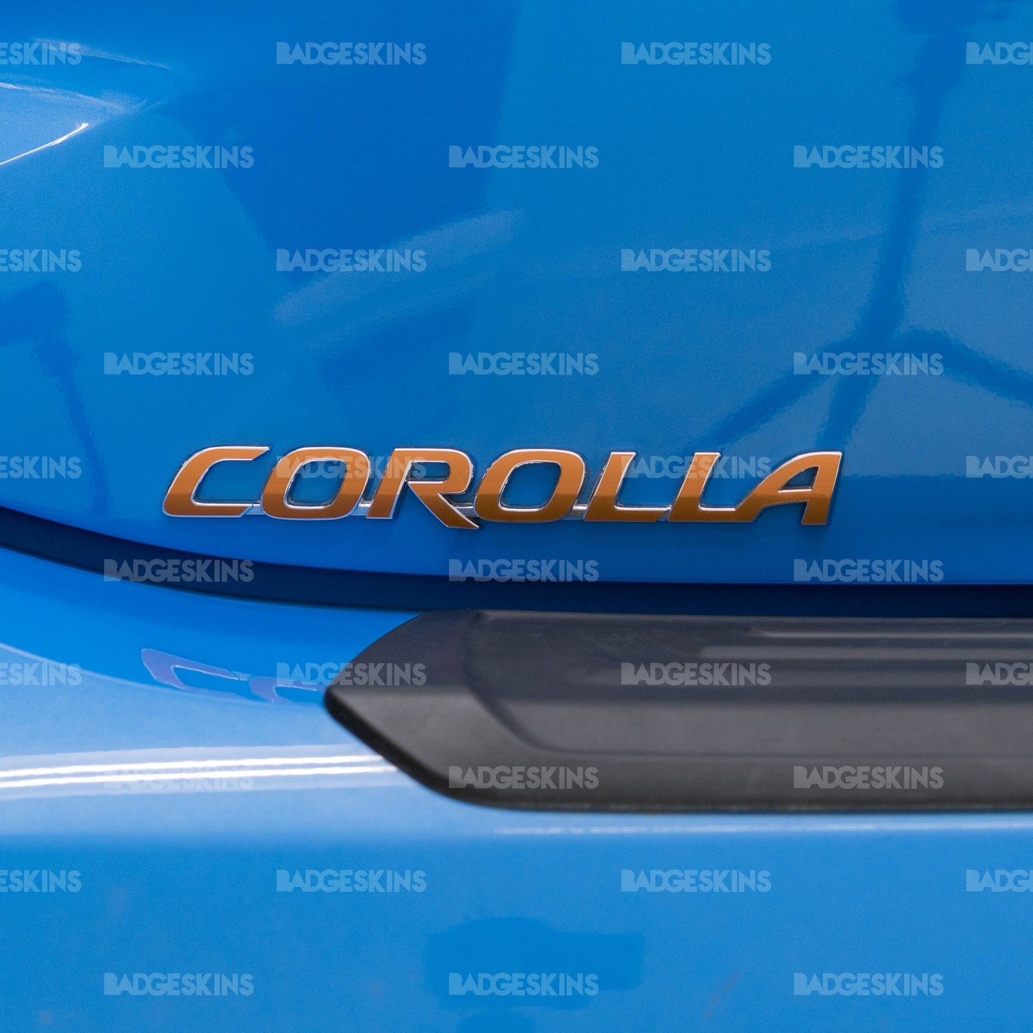 Toyota - E210 - Corolla - Rear Corolla Badge Overlay – Badgeskins