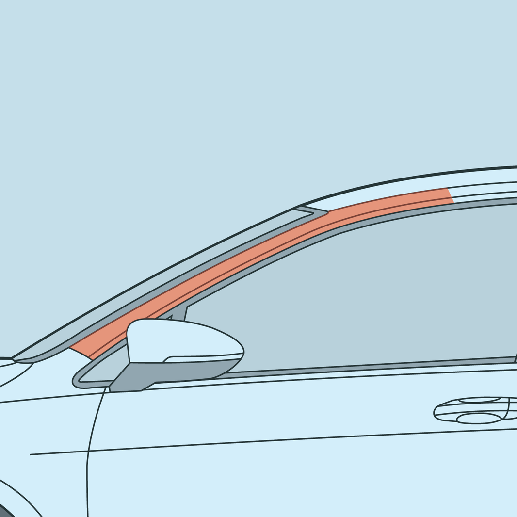 VW - MK7/7.5 - Golf - A-Pillar PPF – Badgeskins