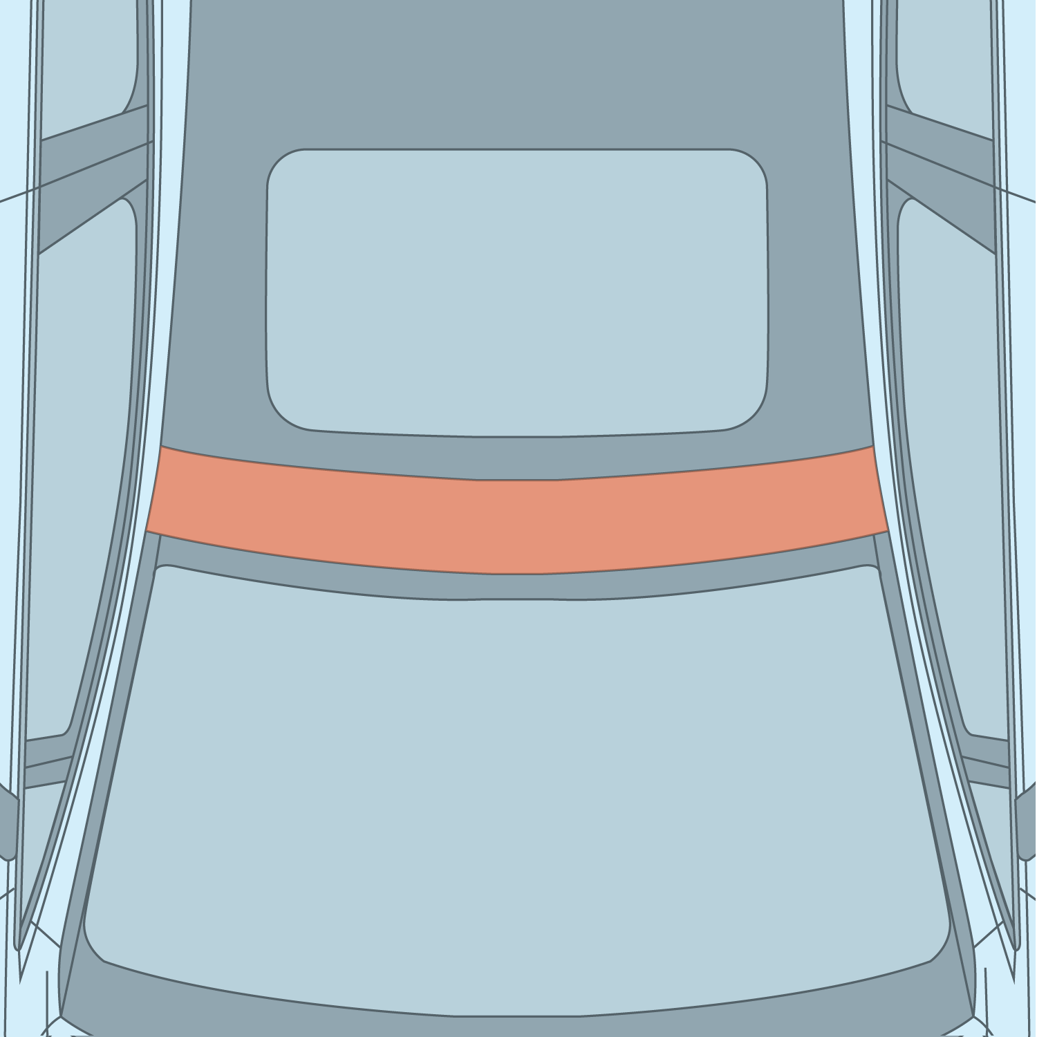 VW - MK8/8.5 - Golf - Partial Roof PPF – Badgeskins