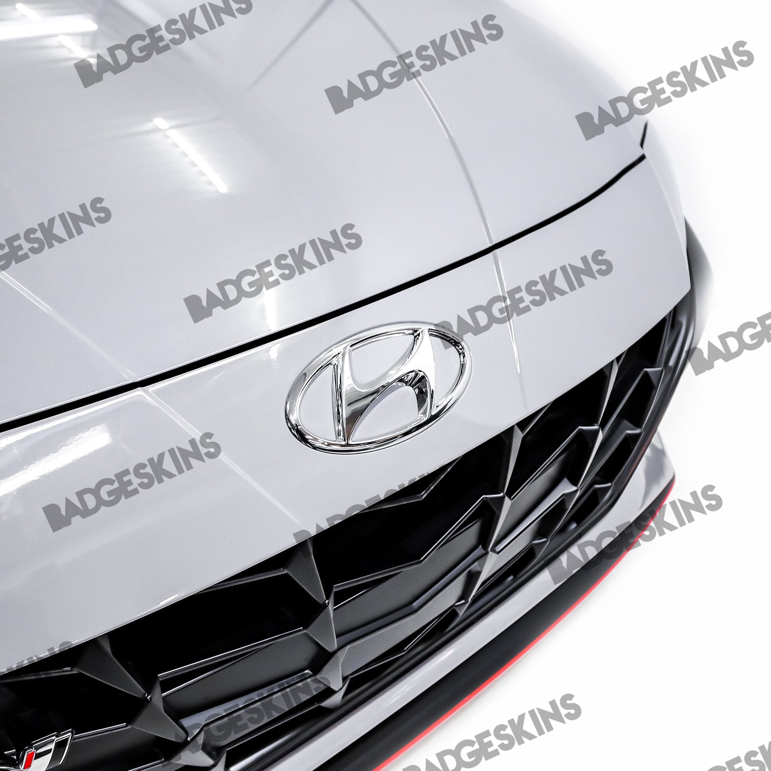 Hyundai - 7th Gen - Elantra - Front Hyundai Emblem Overlay – Badgeskins