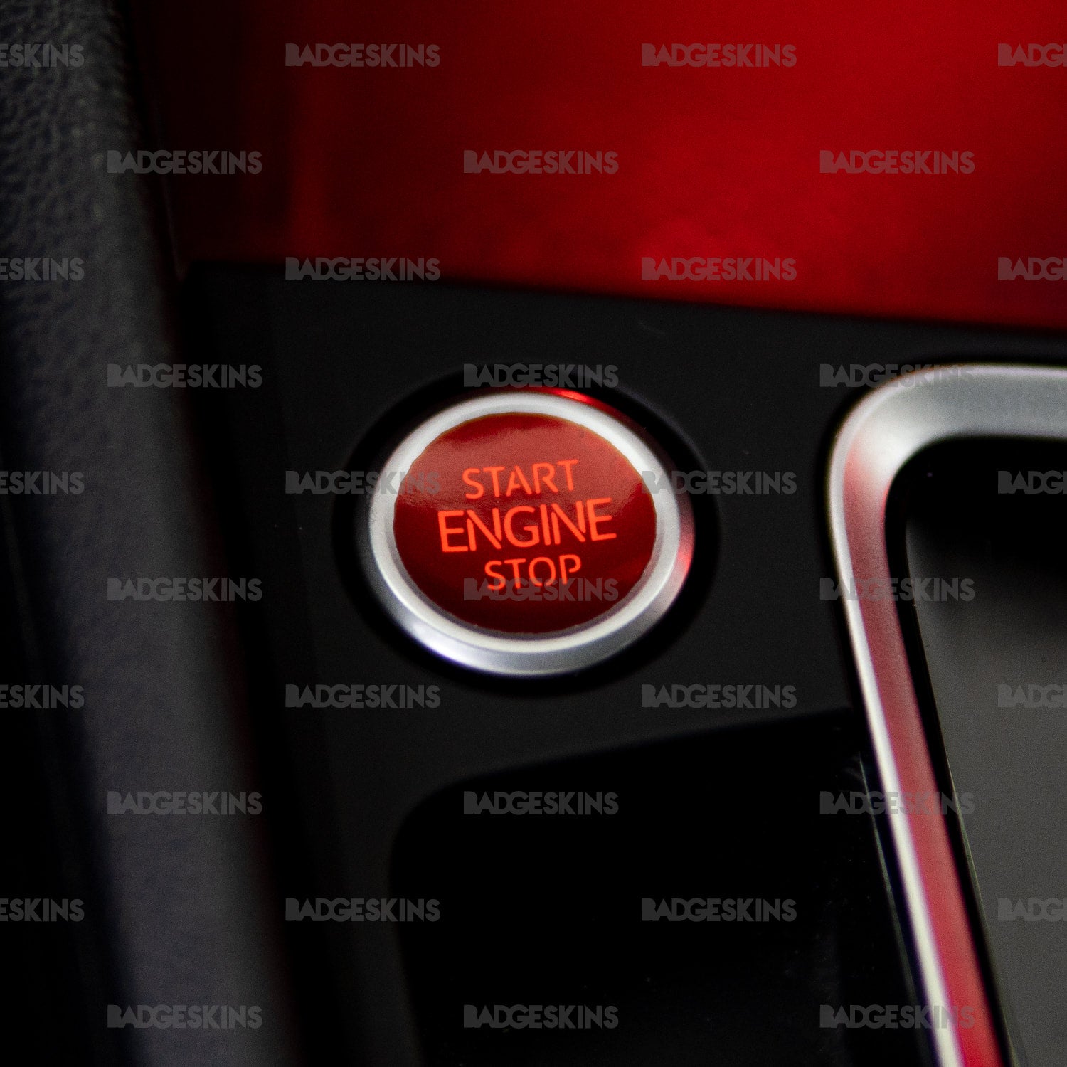 VW - MK7/7.5 - Jetta - Start Stop Button Tint Overlay (18mm) – Badgeskins