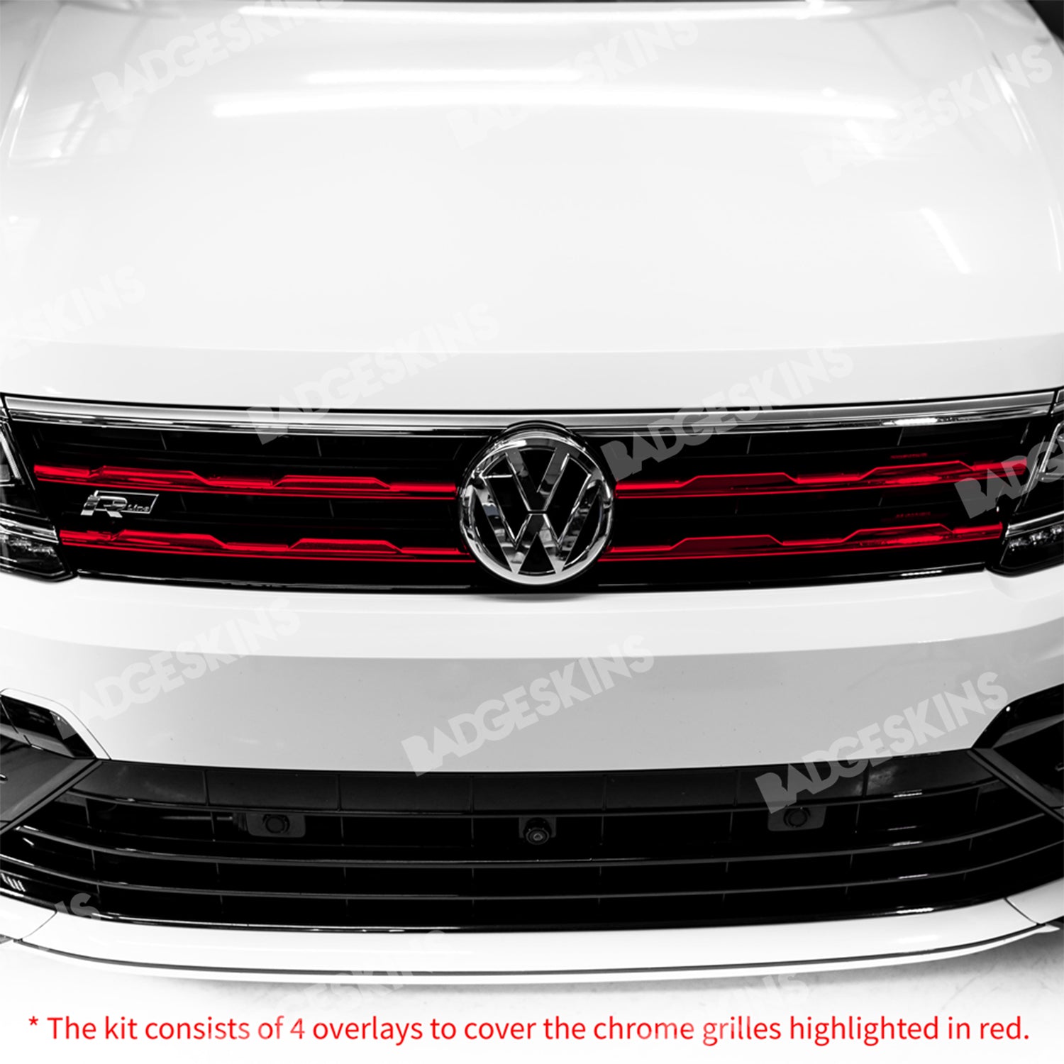 VW - MK2 - Tiguan - Front Grille Chrome Bar Delete V1 (Trapezoid ...