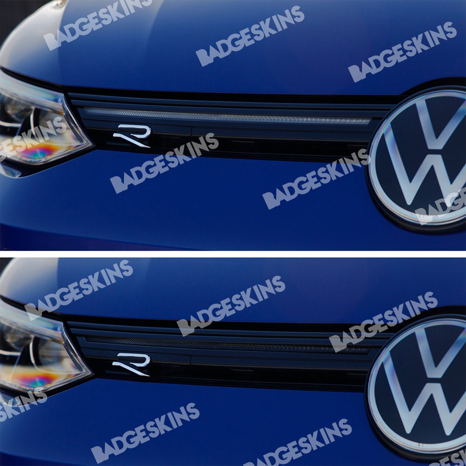 VW - MK8 - Golf - Front Grille Light Bar Tint – Badgeskins