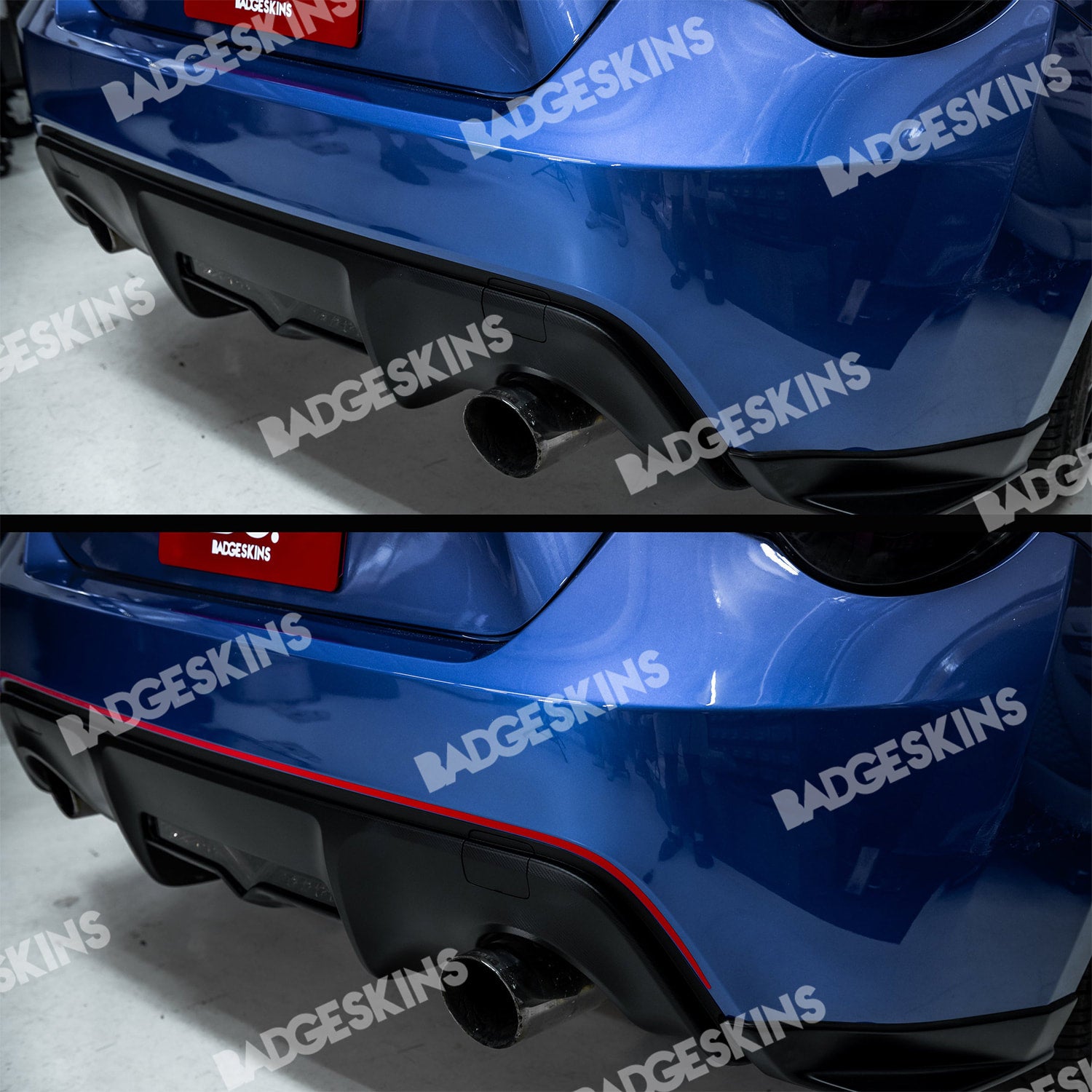 Subaru - BRZ/FRS - Rear Bumper TS Pinstripe Decal – Badgeskins