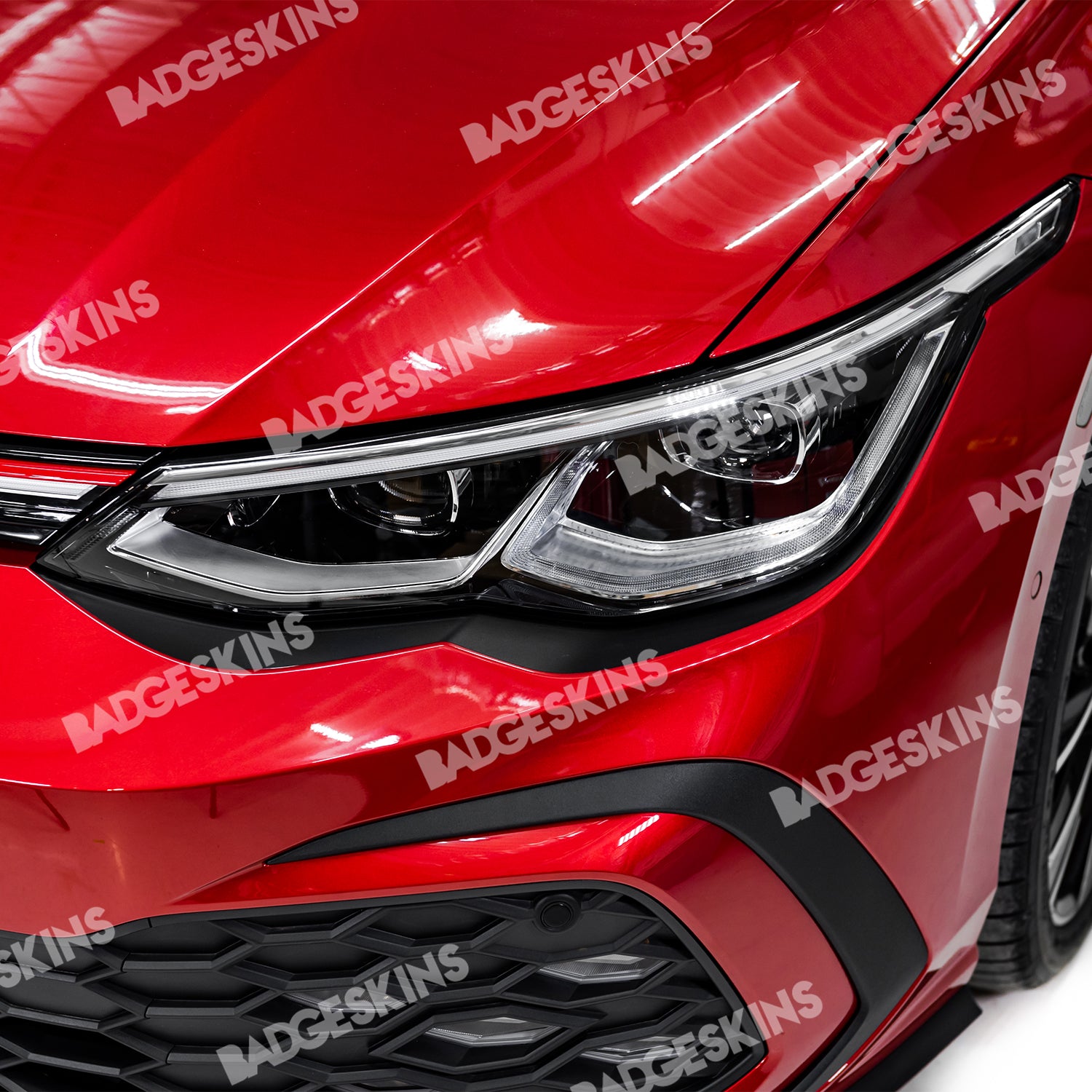 VW - MK8 - Golf - Headlight Shadow – Badgeskins